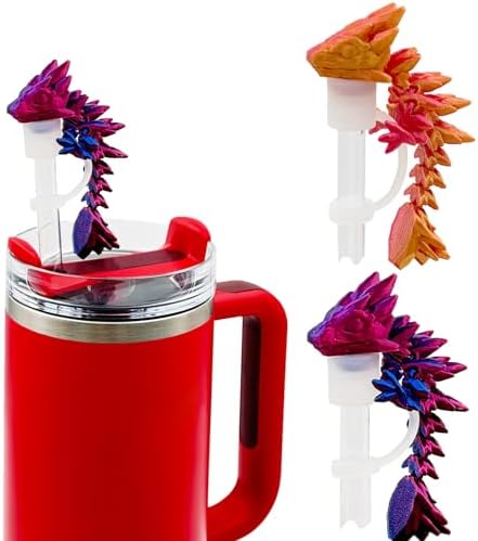 Amazon.com: MITCHENIFY 2PCS Dragon Straw Cover Cap Compatible with ...