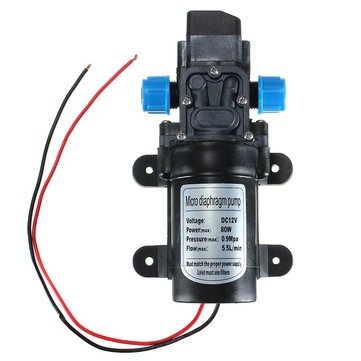 Atoz prime DC12V 80W 0142 Motor 5.5L/Min High Pressure Diaphragm Water ...