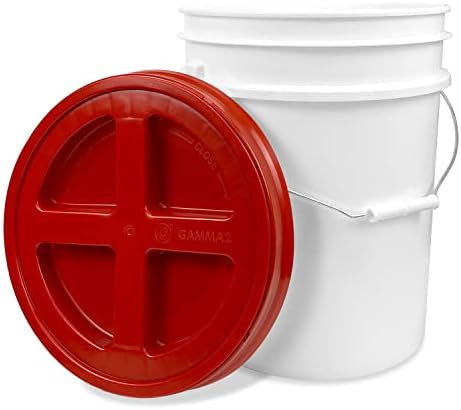Amazon.com: ePackageSupply 5 Gallon White Bucket & Lid, Made in The USA, Durable 90 Mil All ...