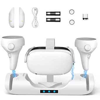 Younik Charging Dock Compatible for Oculus Quest 2, Charge Controllers ...
