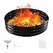 Amazon.com : YSEJOMP 48 Inch Round Galvanized Fire Pit Ring/Fire Ring ...