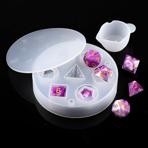 Amazon.com: DSLSQD Resin Dice Molds, Dice Molds for Resin Casting DND ...