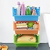 Amazon.com: Asking 4-Pack Colorful Plastic Stackable Kitchen Storage ...