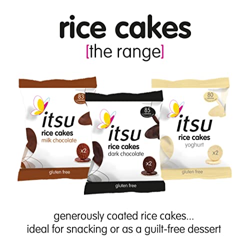 itsu Milk Chocolate Rice Cakes Healthy Snack 34g (Pack of 12 ...