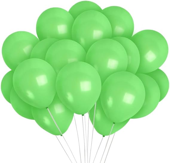 Amazon.com: Treasures Gifted Light Green Balloons - Lime Green Balloons ...