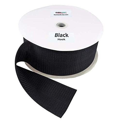 Amazon.com: DuraGrip® Brand - 4" Black Hook Sew-On | Hook Side Only ...