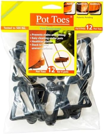 Bosmere Pot Toes, Black (Pack of 12) : Amazon.ca: Patio, Lawn & Garden