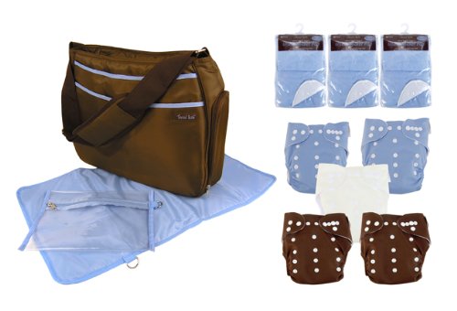 Amazon.com: Trend Lab Baby Boy Cloth Diaper Starter Kit-Blue Great Gift ...