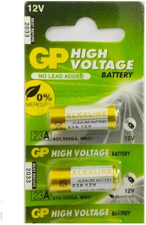 MN21 LRV08 GP 23AE A23 21/23 23A 23A 12V Alkaline Batteries, 2 Pieces ...