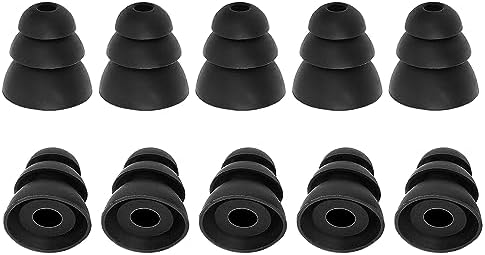 BLLQ 6 Pairs Replacement Triple Flange Conical Ear Tips Earbuds Eartips ...