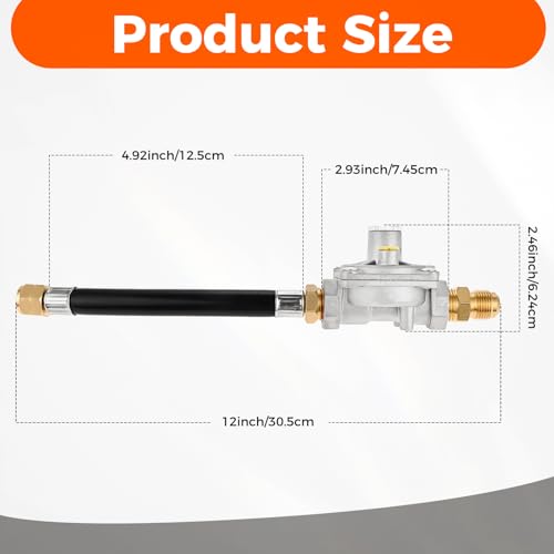 ETERMETA Natural Gas Conversion Kit Regulator Compatible with Kitchen ...