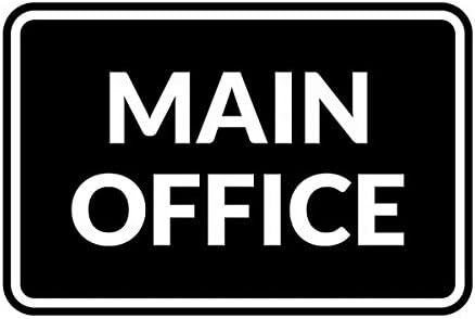 Amazon.com : Signs ByLITA Classic Framed Main Office Sign (Black ...