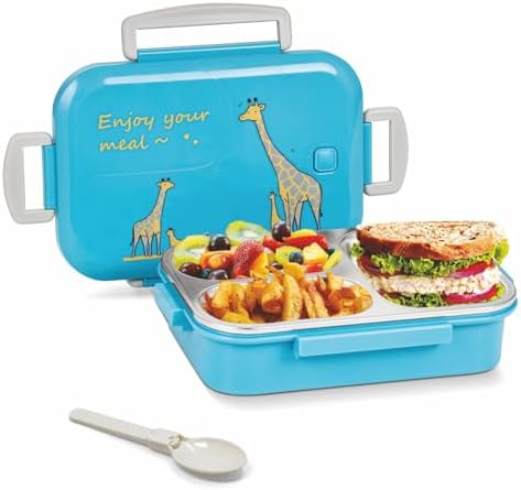 Buy Signora Ware Printed Happy-Me Stainless Steel Lunch Box for Kids ...