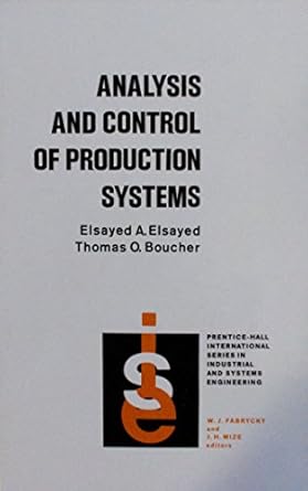 Buy Analysis and Control of Production Systems (Prentice-Hall ...