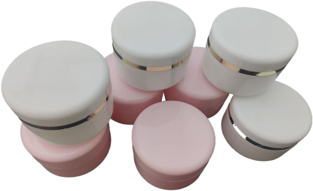 Amazon.com: 8 Pack Plastic Empty Cosmetic Containers with Lid, Portable ...