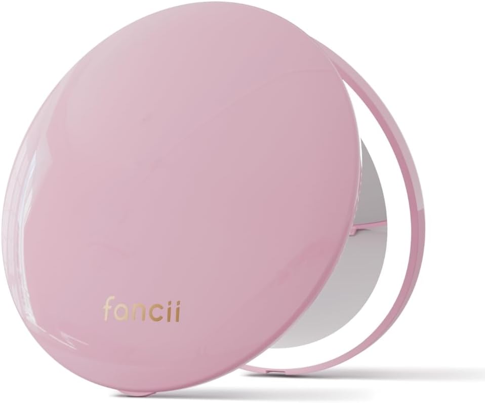 Amazon.com: Fancii Compact Makeup Mirror with Natural LED Lights, 1x ...