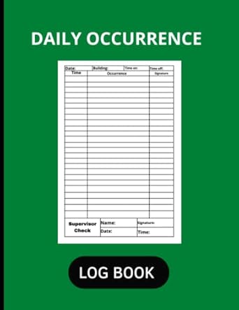 daily occurrence log book: Daily Occurrence Log Book: Security Daily ...