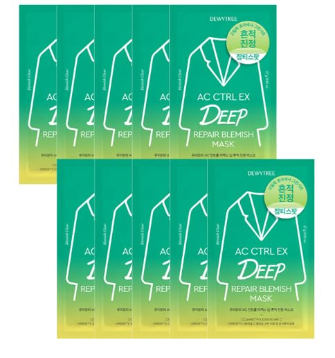 Amazon.com : Dewytree AC Control EX Deep Trace Soothing Face Masks ...