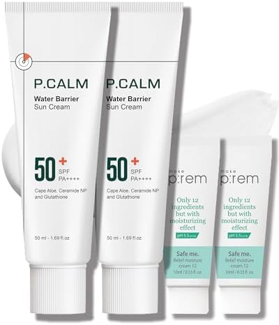 Amazon.com: P.CALM Water Barrier Moisturizing Sun Cream Matte-Finish No ...