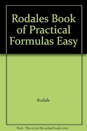 Rodales Book of Practical Formulas Easy: Rodale: Amazon.com: Books