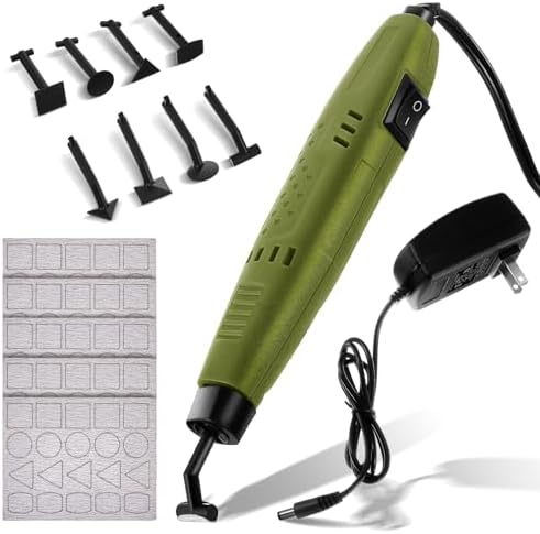 Threlaco 14 Pcs Micro Sander Mini Sander with 8 Shaped Grinding Heads 5 ...