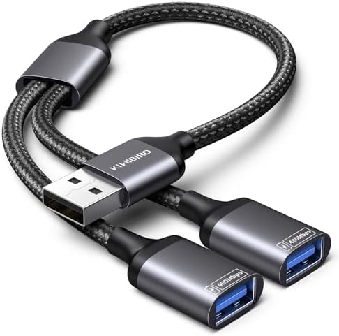Amazon.com: USB Splitter 1 in 2 Out, USB Splitter Cable, Double Dual ...