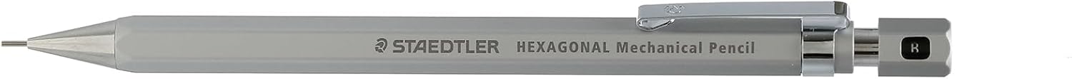 STAEDTLER 925 77-05S Hexagonal Mechanical Pencil, 0.5mm [Silky Silver]: Mechanical Pencils ...