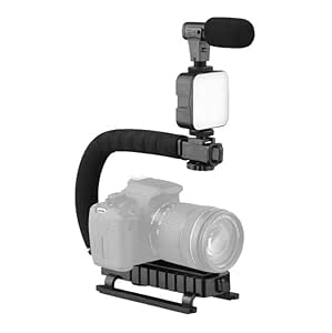 Cloyster Video Action Handheld Stabilizer with Smartphone Holder Mount ...
