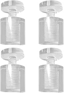 4Pcs Sign Holders Standoff Screws Plastic Acrylic Clear Hardware For ...