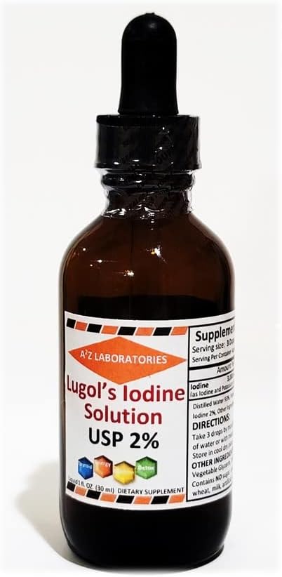 Amazon.com: A2Z Organic Lugol's Iodine and Potassium Iodide 2% Solution 3000 mcg - Liquid ...