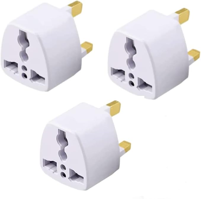 SKY-TOUCH 3 Pcs Universal travel Plug Adapter, 3 Pin Power Plug Adapter ...