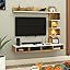 Anikaa Kasey Engineered Wood Wall-Mount TV Unit with PVC Back Panel ...