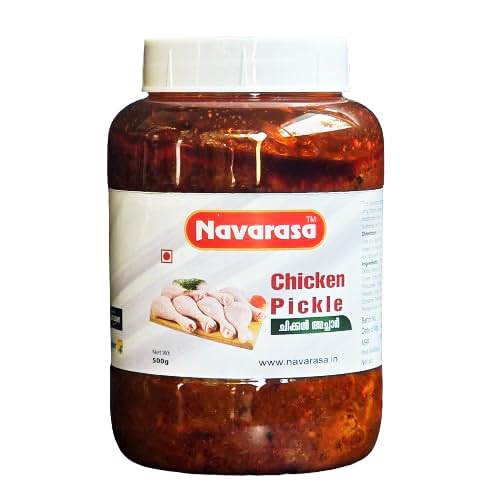 Navarasa Chicken Pickle | 500g | Authentic Kerala Style Chicken Achar ...