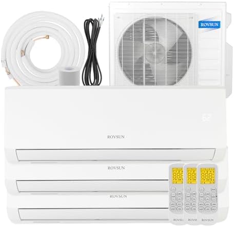 Amazon.com: ROVSUN Tri Zone 12000 + 12000 + 12000 BTU Mini Split AC ...