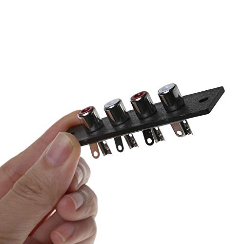 Conector de audio RCA de 4 vías para panel de pared – Yaxa Colombia