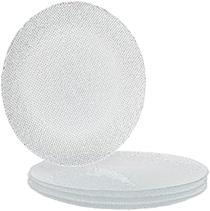 Amazon.com | Vikko Salad Plate, Set of 4 Glass Plates, Dinner Plate ...