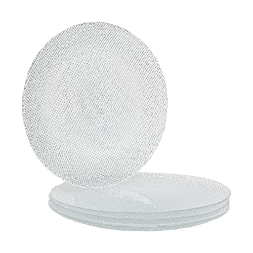 Amazon.com | Vikko Glass Plates, Set of 4 Glass Dinner Plates, 11 Inch ...