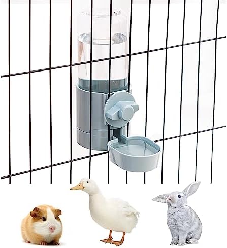 Amazon.com : Rabbit Water Bottle 17 OZ Bunny Hanging Water Fountain ...