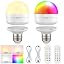 LGMCF E14 Rechargeable Light Bulb with Remote Timer and 3 Color ...