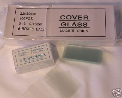 Glass Microscope Slides Cover Slips, 24x50mm, Pack of 500: Amazon.com ...