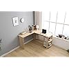 WestWood Computer Desk PC Table Study Gaming Desktop L-Shaped Home ...