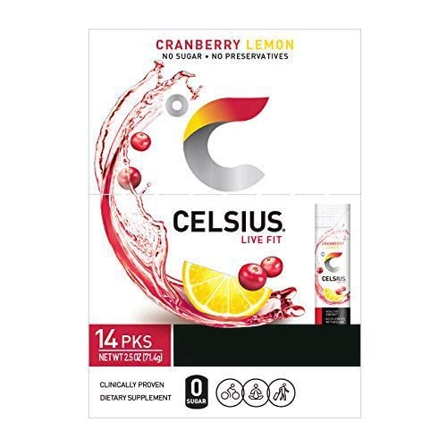 Snapklik.com : CELSIUS On-the-Go Powder Stick Packs, Cranberry Lemon, 0 ...