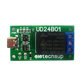 DC 5V 1 Channel Relay Board,DC 5V 12V 1 Channel Type-C USB Relay Board ...