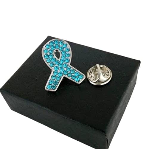 Amazon.com: Prostate Cancer Awareness Ribbon Brooch Lapel Pin for Men ...