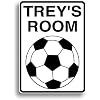 Amazon.com: Personalized Soccer Room Sign – Custom Name Soccer Wall ...