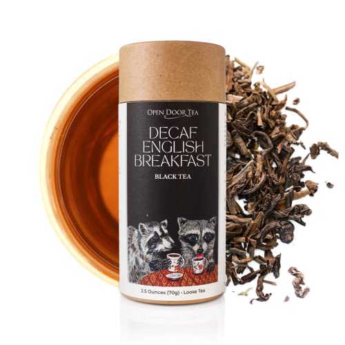 Amazon.com : Open Door Tea - Decaf English Breakfast | Black Tea, Loose ...