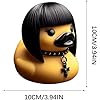 Amazon.com: MonyPlay Punk Duck Figurines Gothic Duck Resin Statues Dark ...