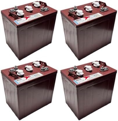 Amazon.com: 8 X TROJAN BATTERY T-105 PLUS 6V DEEP CYCLE FLOODED 225 Ah ...