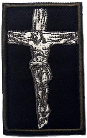 Amazon.com: Jesus Christian Catholic Cross Tactical Embroidery Patch ...