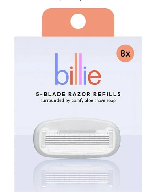 Amazon.com: Billie Women’s Razor Refill Blades 5-Blade Cartridges - 8 ...